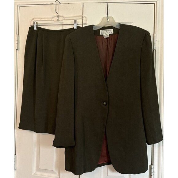 Rena Rowan | Other | Rena Rowan For Seville Olive Green Suit Pencil ...